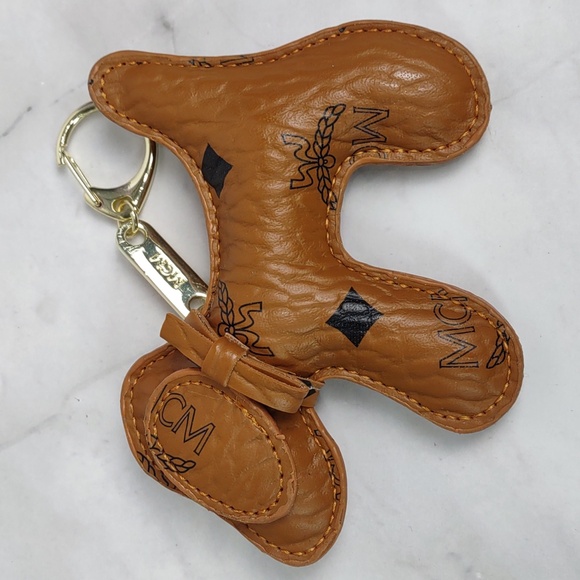 MCM | Accessories | Mcm Visetos Dog Key Ring Purse Charm | Poshmark